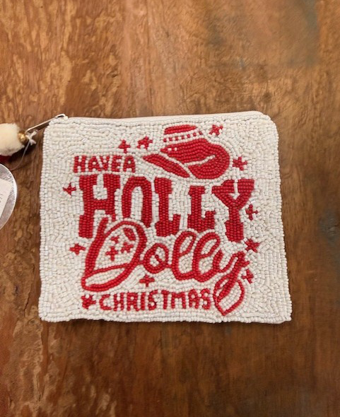 Holly Dolly Christmas Coin Pouch – The Company Boutique and Gifts