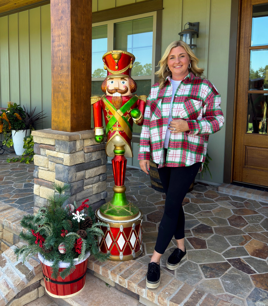 Christmas Plaid Shacket – The Company Boutique and Gifts